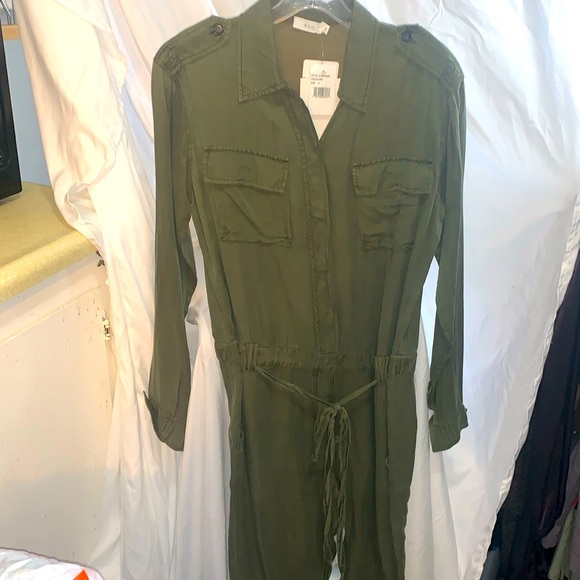 A.L.C. | Pants & Jumpsuits | Alc Army Green Jumpsuit | Poshmark
